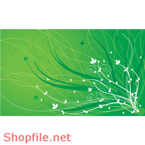 Hình hoa cây xanh vector đẹp