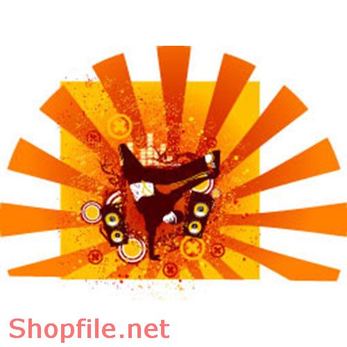 Hình hoa xòe vector đẹp