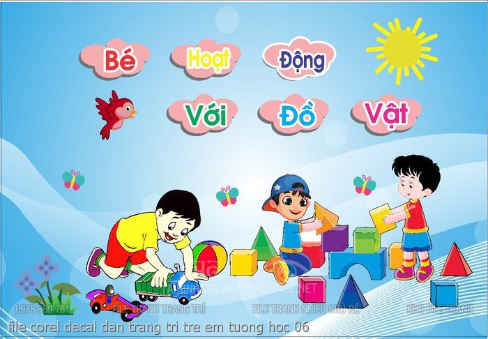file corel decal dan trang tri tre em tuong hoc 06