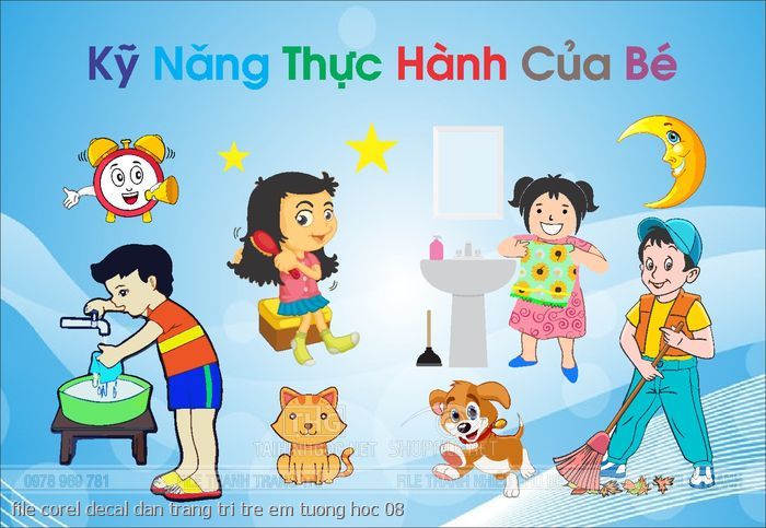 file corel decal dan trang tri tre em tuong hoc 08