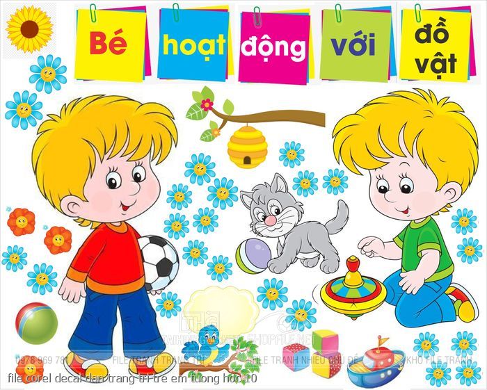 file corel decal dan trang tri tre em tuong hoc 10