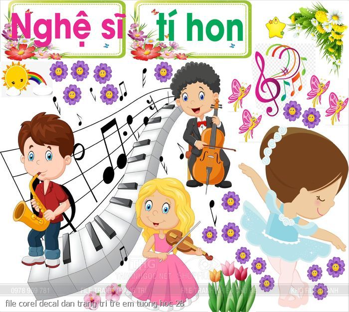 file corel decal dan trang tri tre em tuong hoc 28