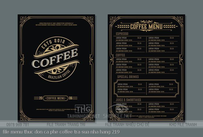 file menu thuc don ca phe coffee tra sua nha hang 219