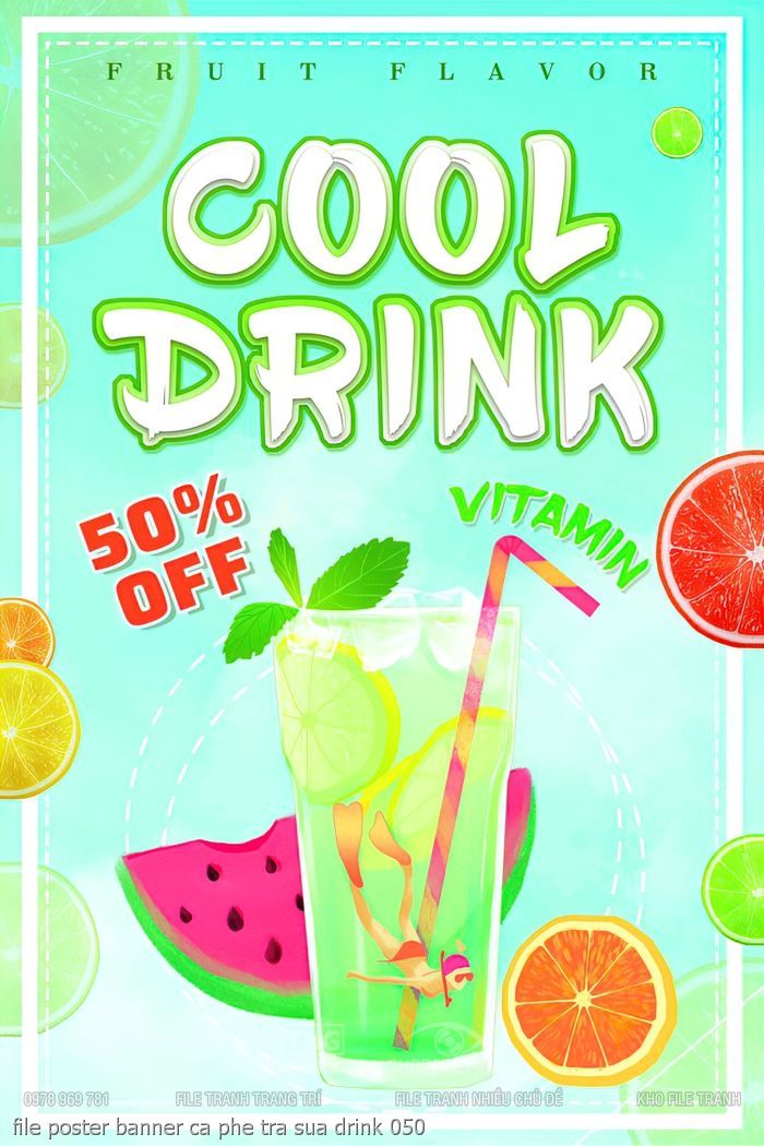 file poster banner ca phe tra sua drink 050