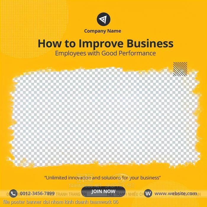 file poster banner doi nhom kinh doanh teamwork 06