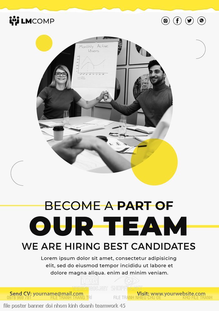 file poster banner doi nhom kinh doanh teamwork 45