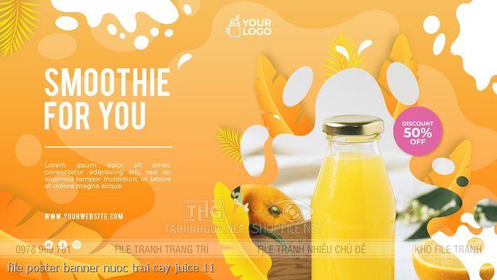 file poster banner nuoc trai cay juice 11