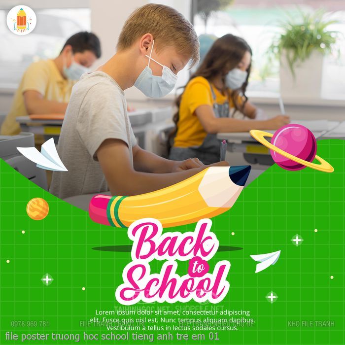 file poster truong hoc school tieng anh tre em 01