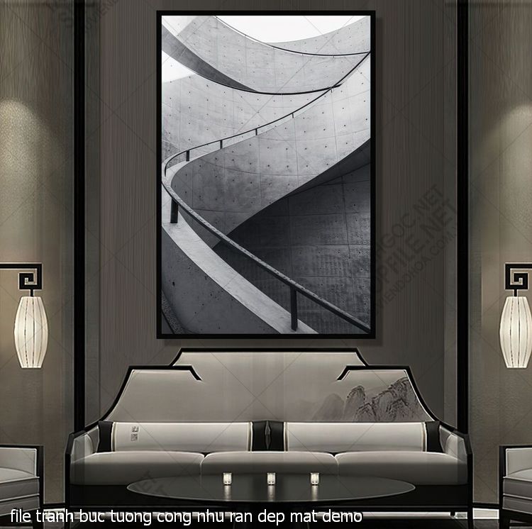 file tranh buc tuong cong nhu ran dep mat