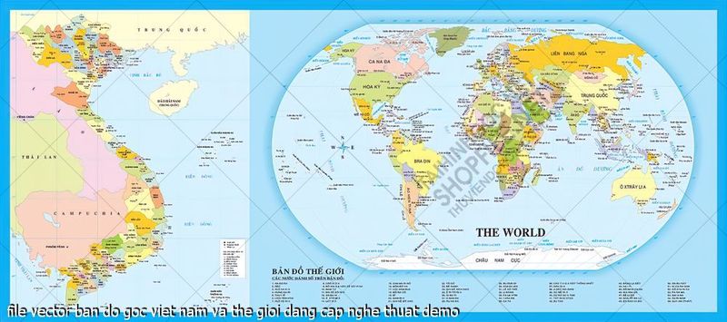 file vector ban do goc viet nam va the gioi dang cap nghe thuat