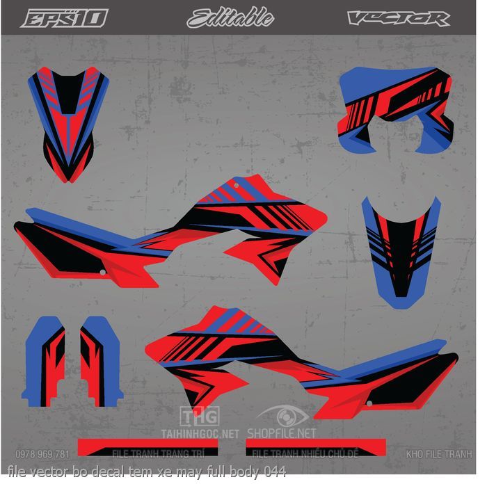 file vector bo decal tem xe may full body 044