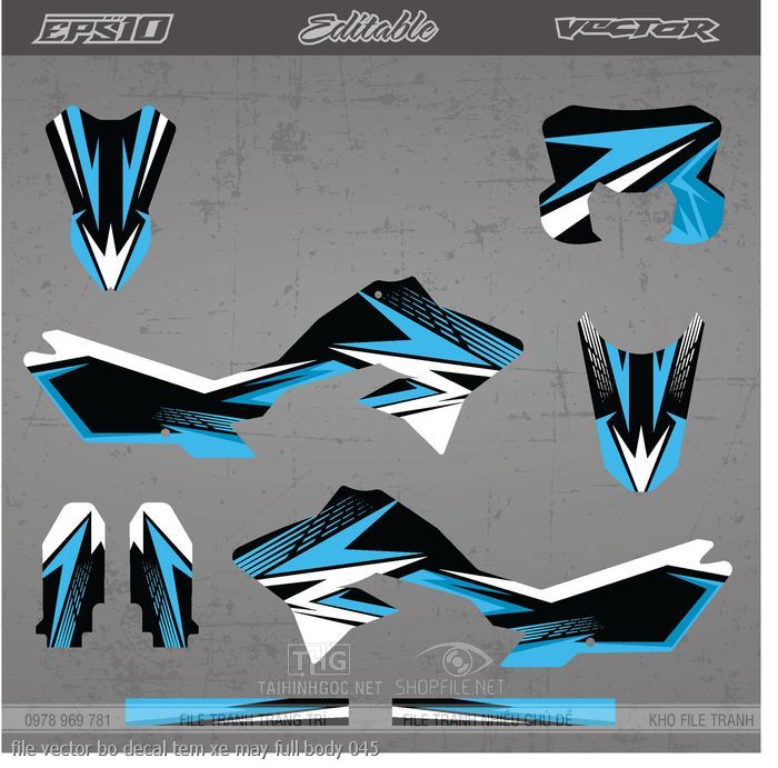 file vector bo decal tem xe may full body 045