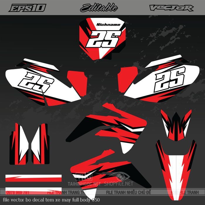 file vector bo decal tem xe may full body 050