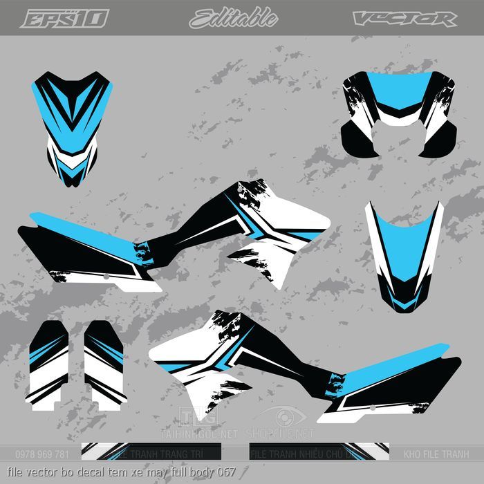 file vector bo decal tem xe may full body 067