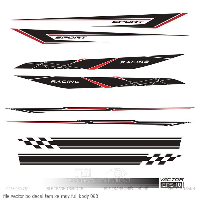 file vector bo decal tem xe may full body 088
