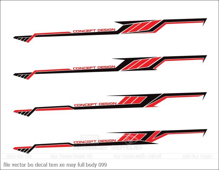 file vector bo decal tem xe may full body 099