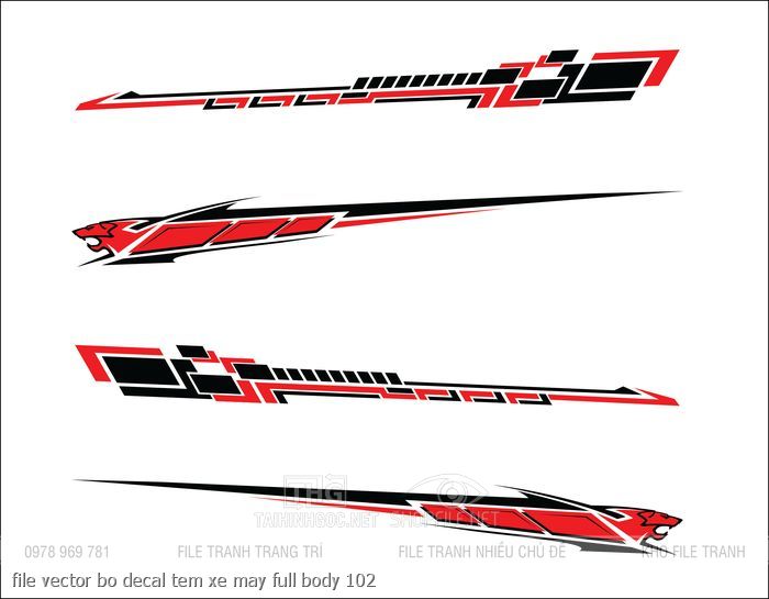 file vector bo decal tem xe may full body 102