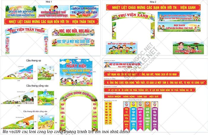 file vector vom cong cac loai cong lop cong truong tranh tre em moi nhat