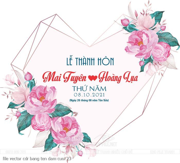 file vector cdr bang ten dam cuoi 23