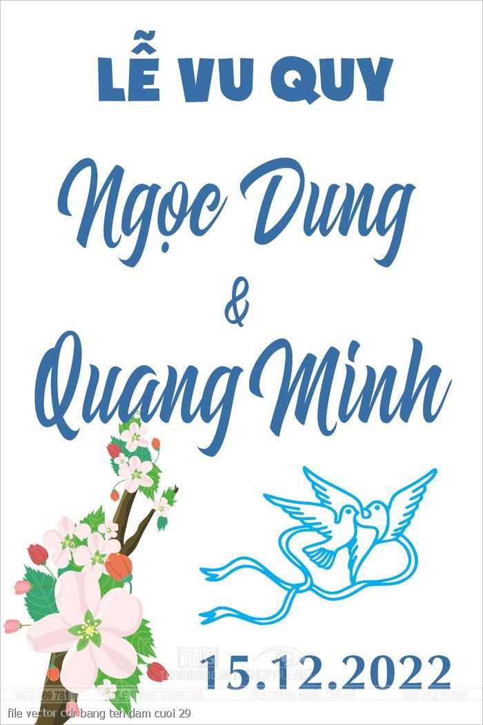 file vector cdr bang ten dam cuoi 29