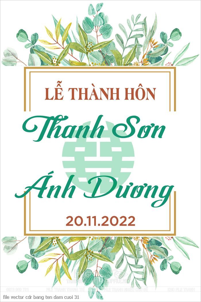 file vector cdr bang ten dam cuoi 31