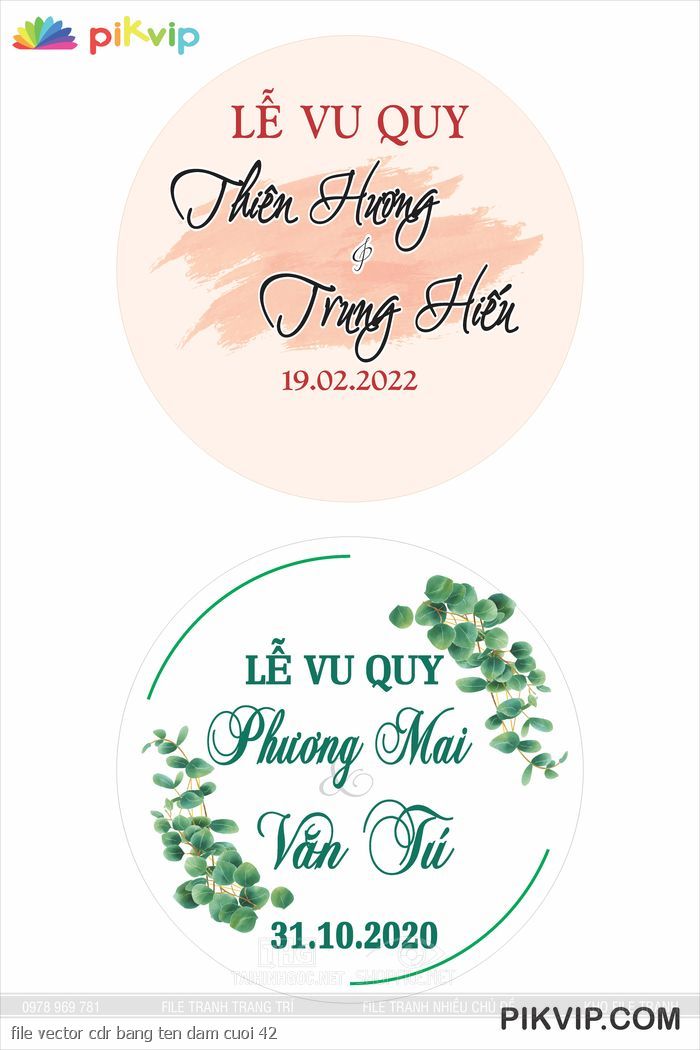 file vector cdr bang ten dam cuoi 42