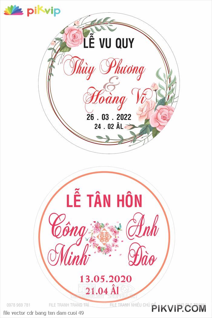 file vector cdr bang ten dam cuoi 49