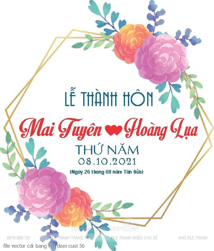 file vector cdr bang ten dam cuoi 56