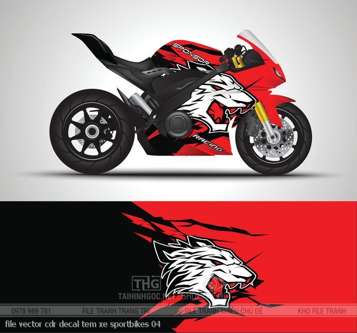 file vector cdr decal tem xe sportbikes 04