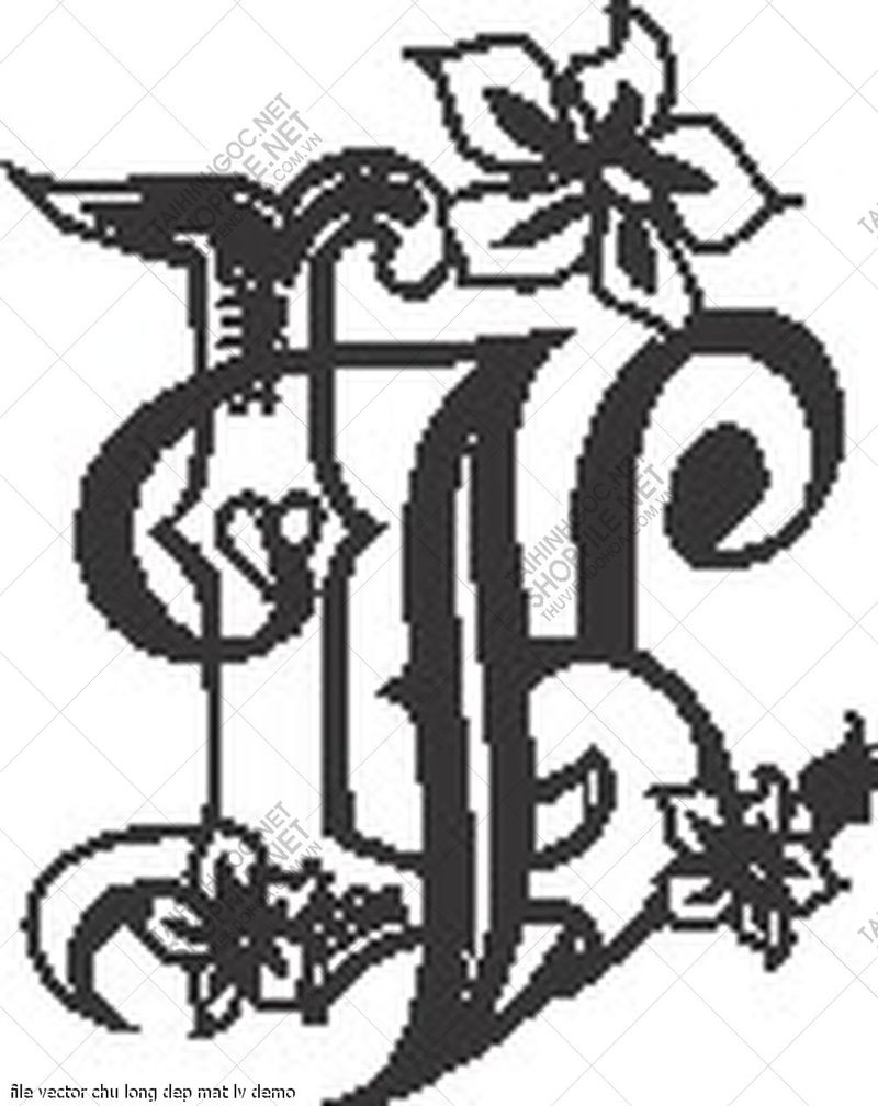 file vector chu long dep mat lv