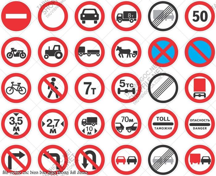 File Vector Cnc Bien Bao Giao Thong Full