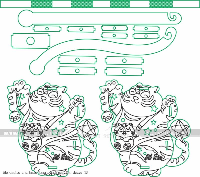 file vector cnc laser long den trung thu decor 18