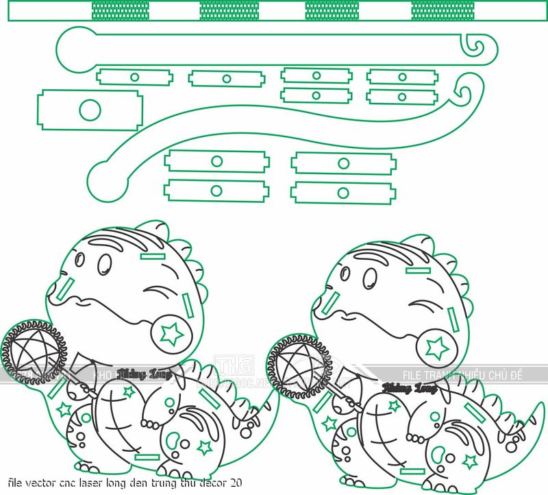 file vector cnc laser long den trung thu decor 20