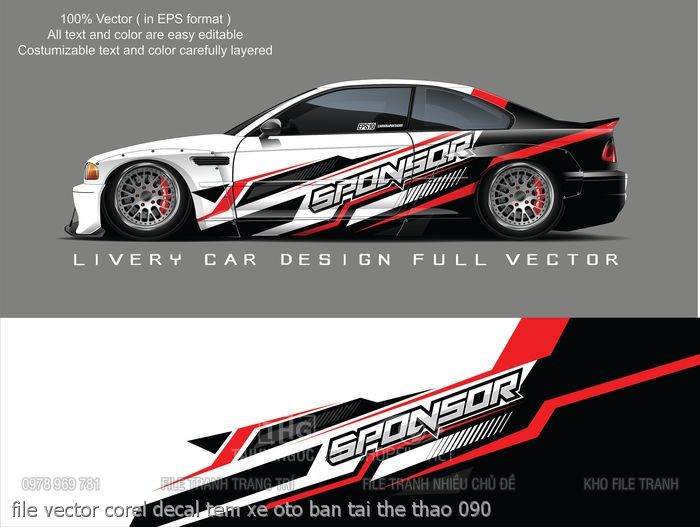 file vector corel decal tem xe oto ban tai the thao 090