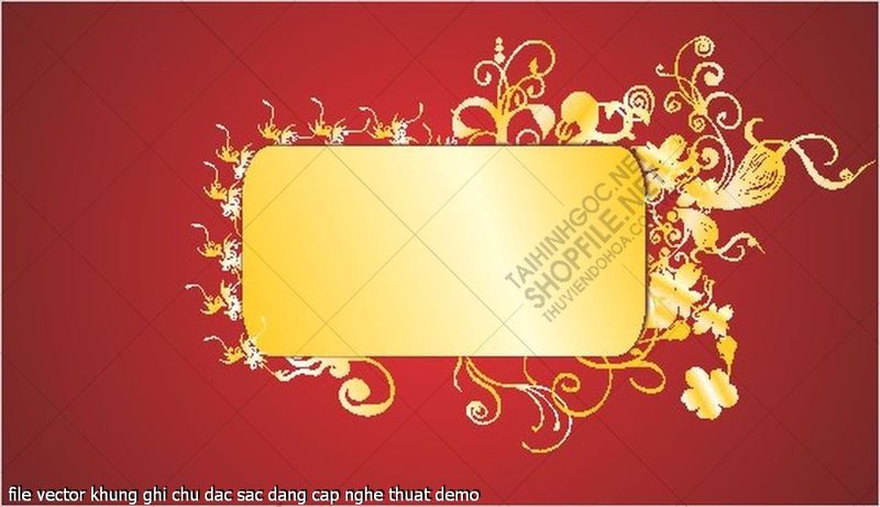 file vector khung ghi chu dac sac dang cap nghe thuat