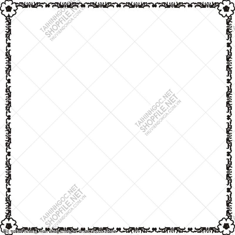 file vector khung vien dung trang tri tranh decor