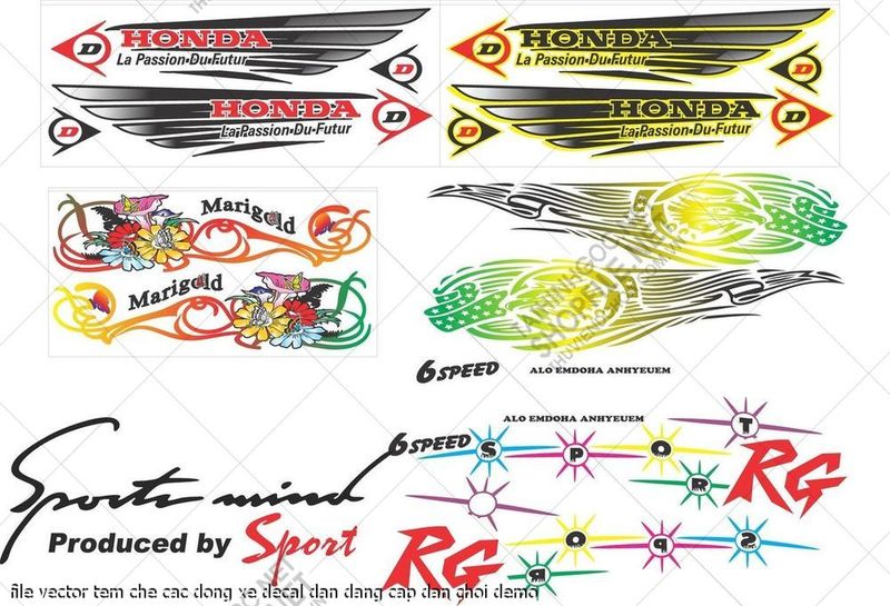 file vector tem che cac dong xe decal dan dang cap dan choi