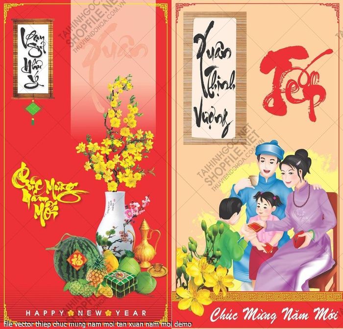 file vector thiep chuc mung nam moi tan xuan nam moi
