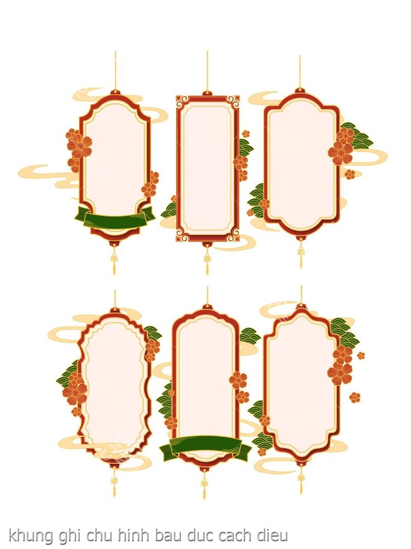 khung ghi chu hinh bau duc cach dieu