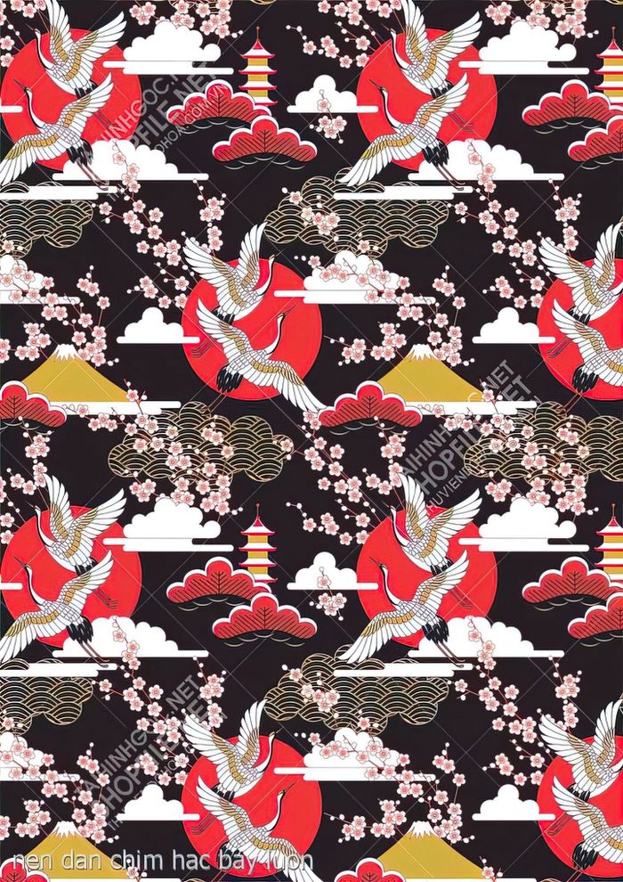 nen dan chim hac bay luon