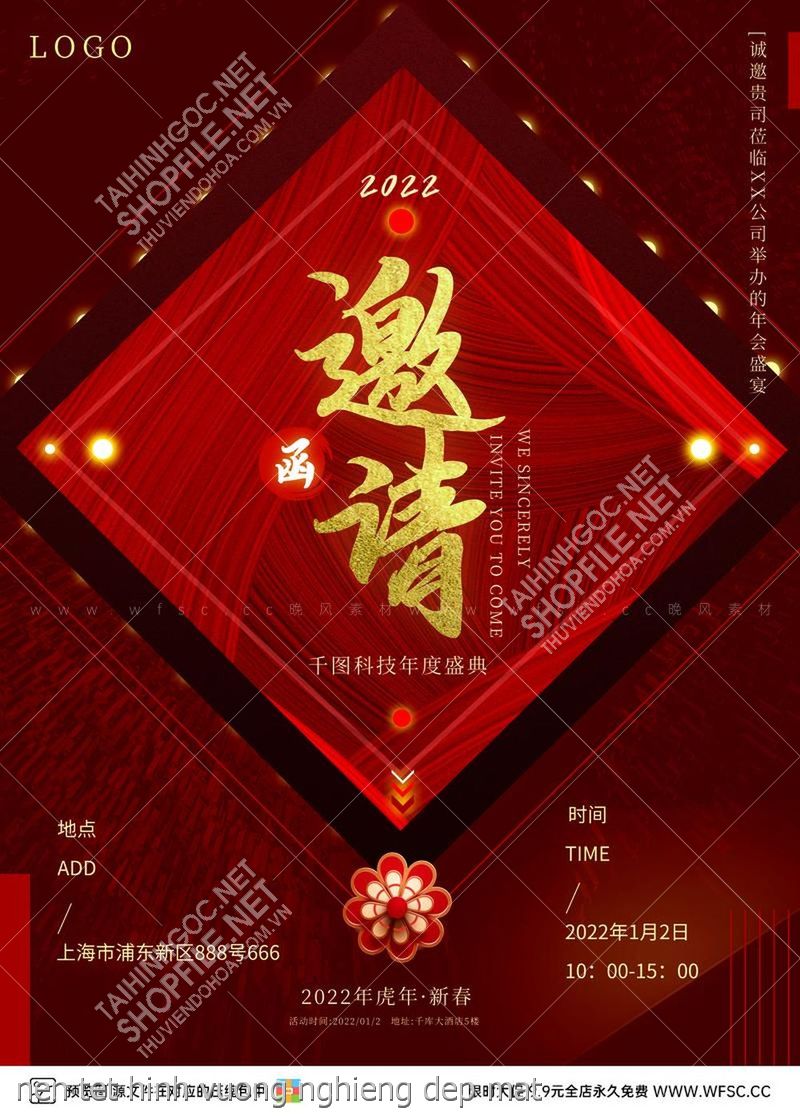 nen tet hinh vuong nghieng dep mat