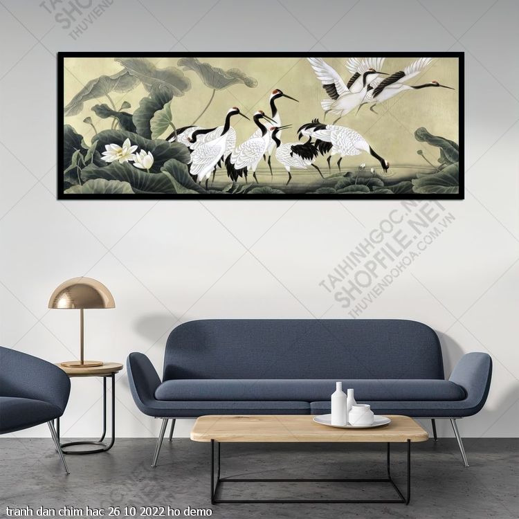 tranh chim cong dan chim hac 26 10 2022 ho