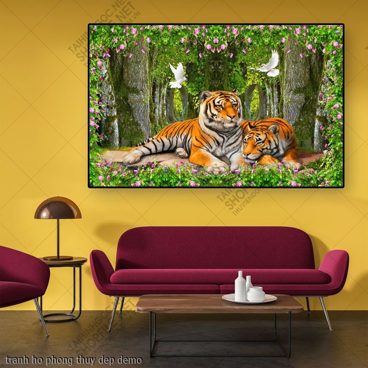 tranh ho phong thuy dep